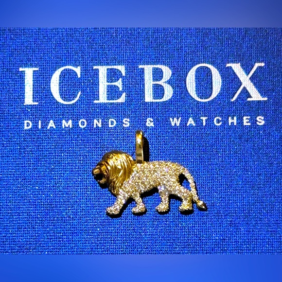 Icebox | Accessories | Icebox Jewelry Solid 4k Pave Diamond Baby Lion ...